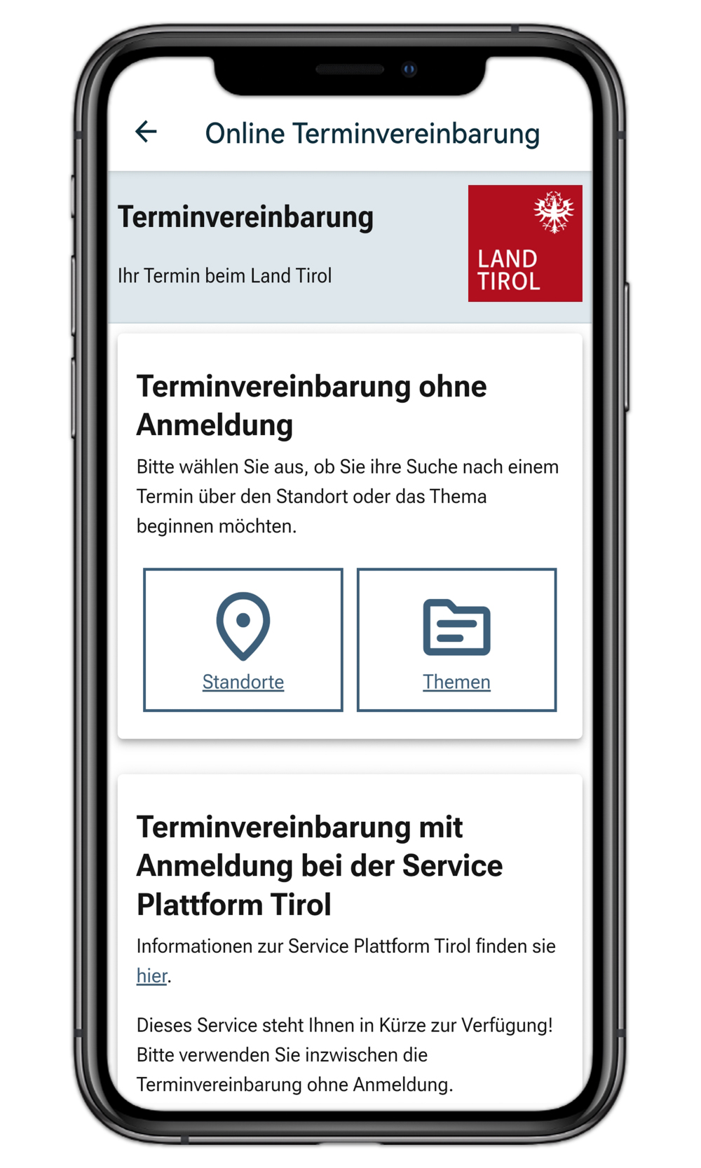 Land Tirol App-Update | Land Tirol