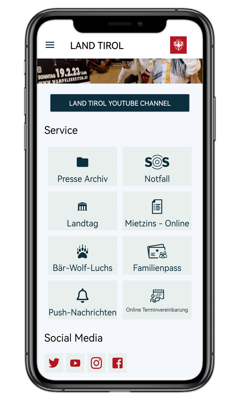 Land Tirol App-Update | Land Tirol