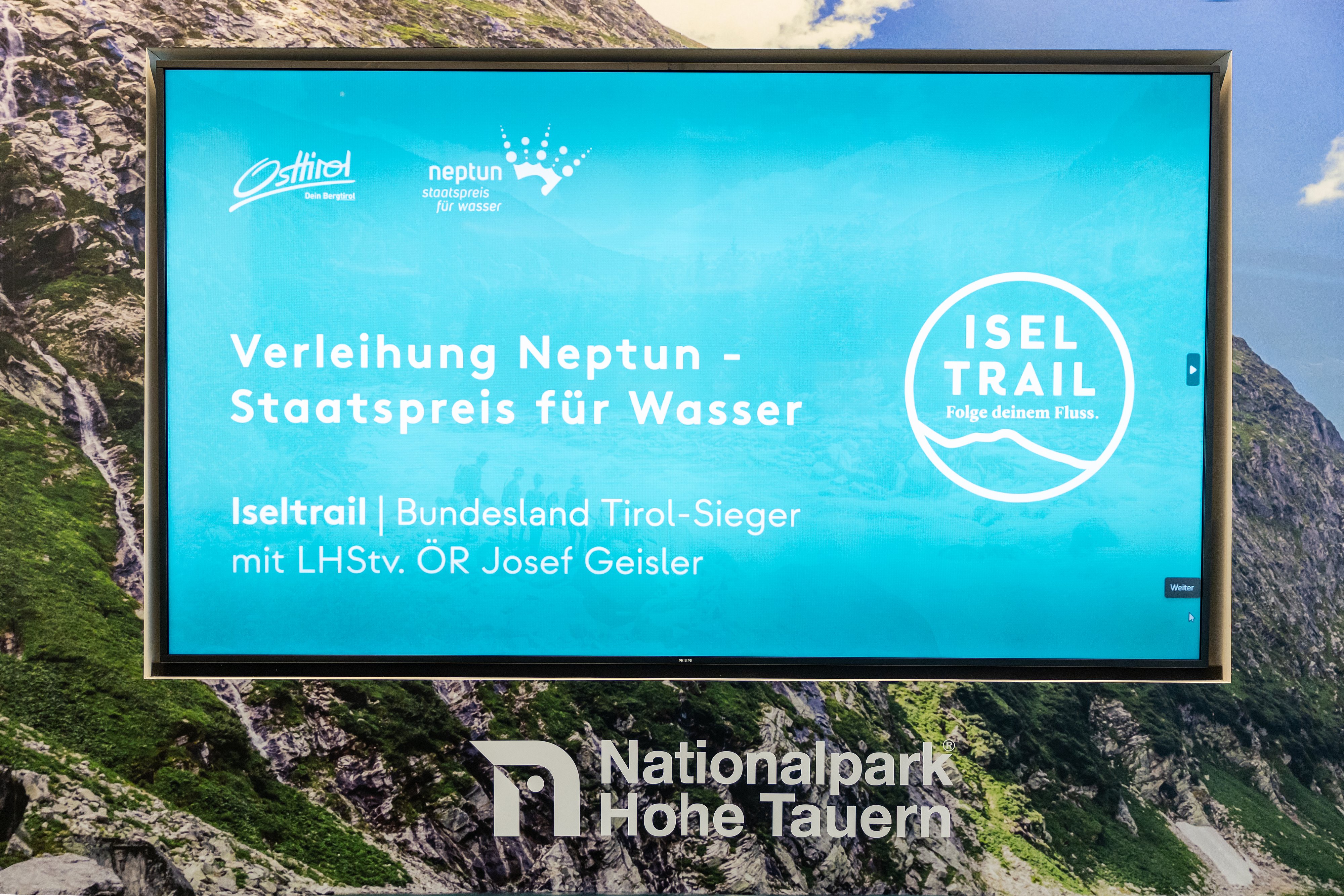 Neptun Staatspreis für Wasser: Iseltrail holt sich Landessieg | Land Tirol