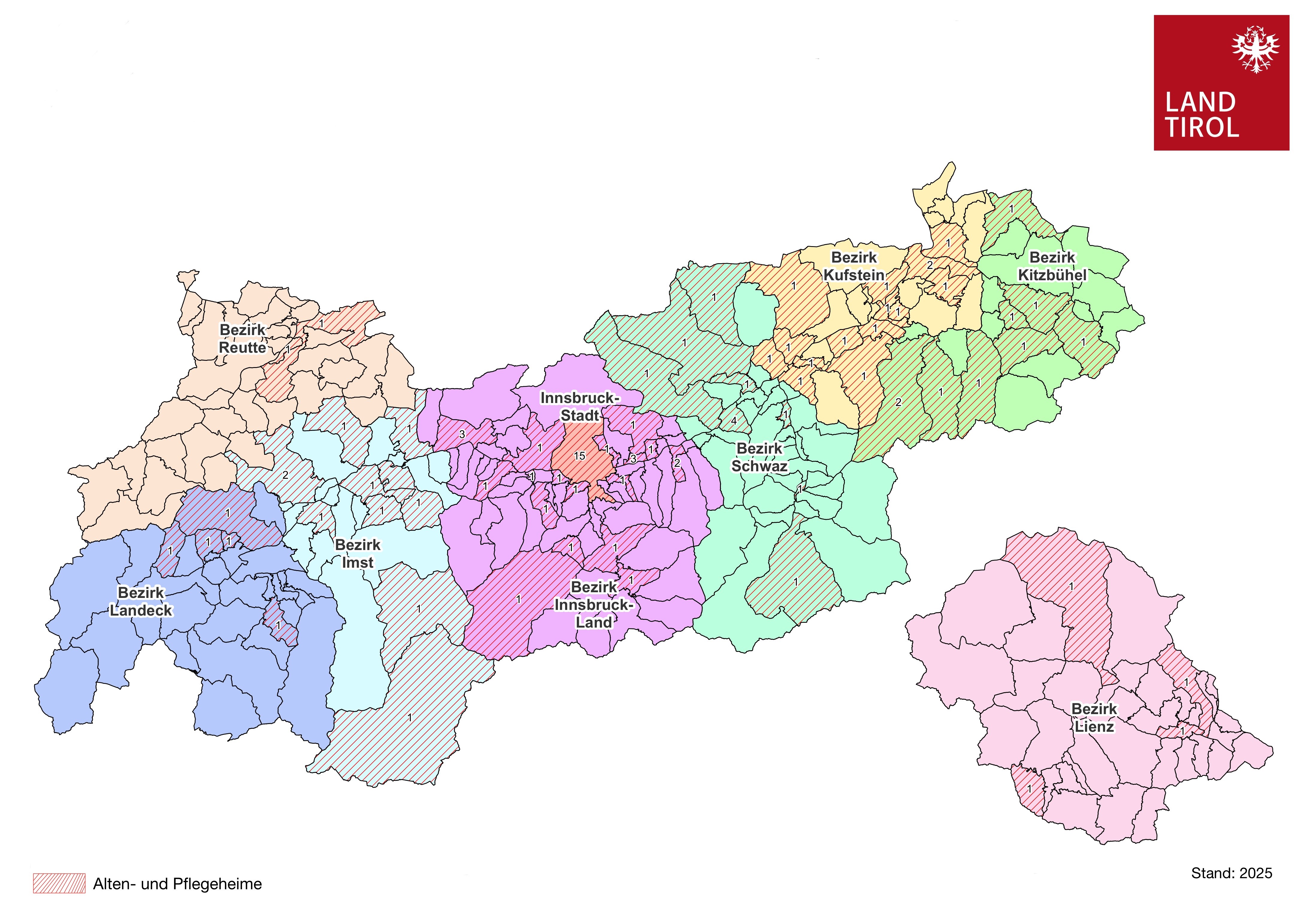 Standorte Alten- und Pflegeheime | Land Tirol